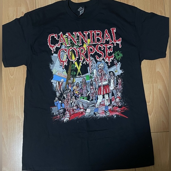 Shirts | Rare Cannibal Corpse Los Angeles Tour Shirt New Large | Poshmark